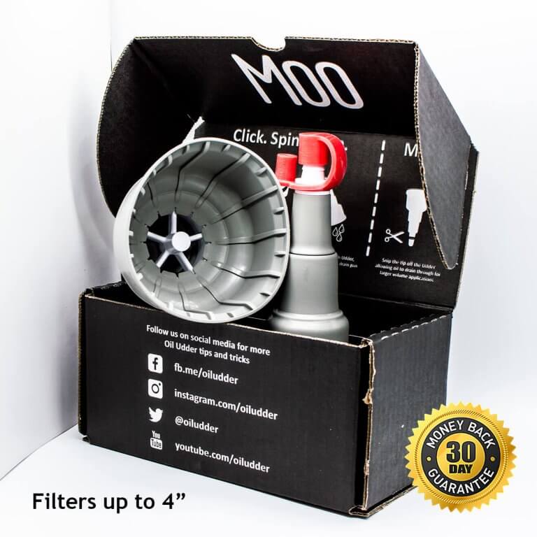 Oil Udder 4" XL with Drain Kit | Order Now | Oil Udder